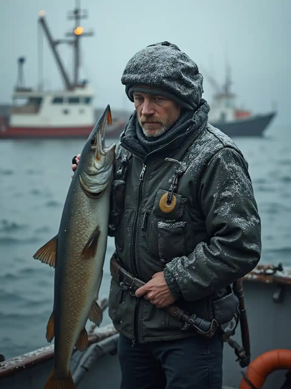 Kugle Fish with Bazooka in Aquarium