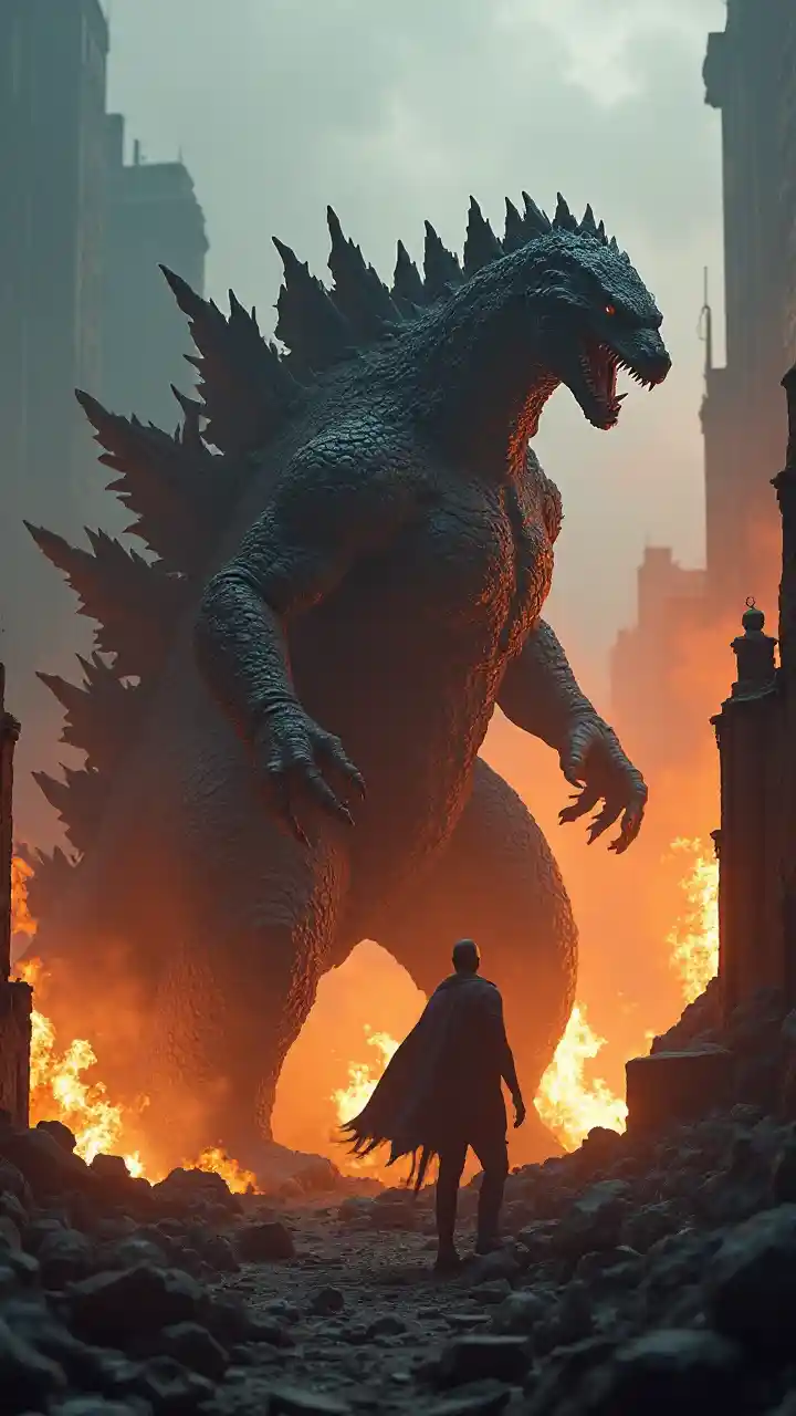 Godzilla Faces Off Against Rouge the Bat in Destruction