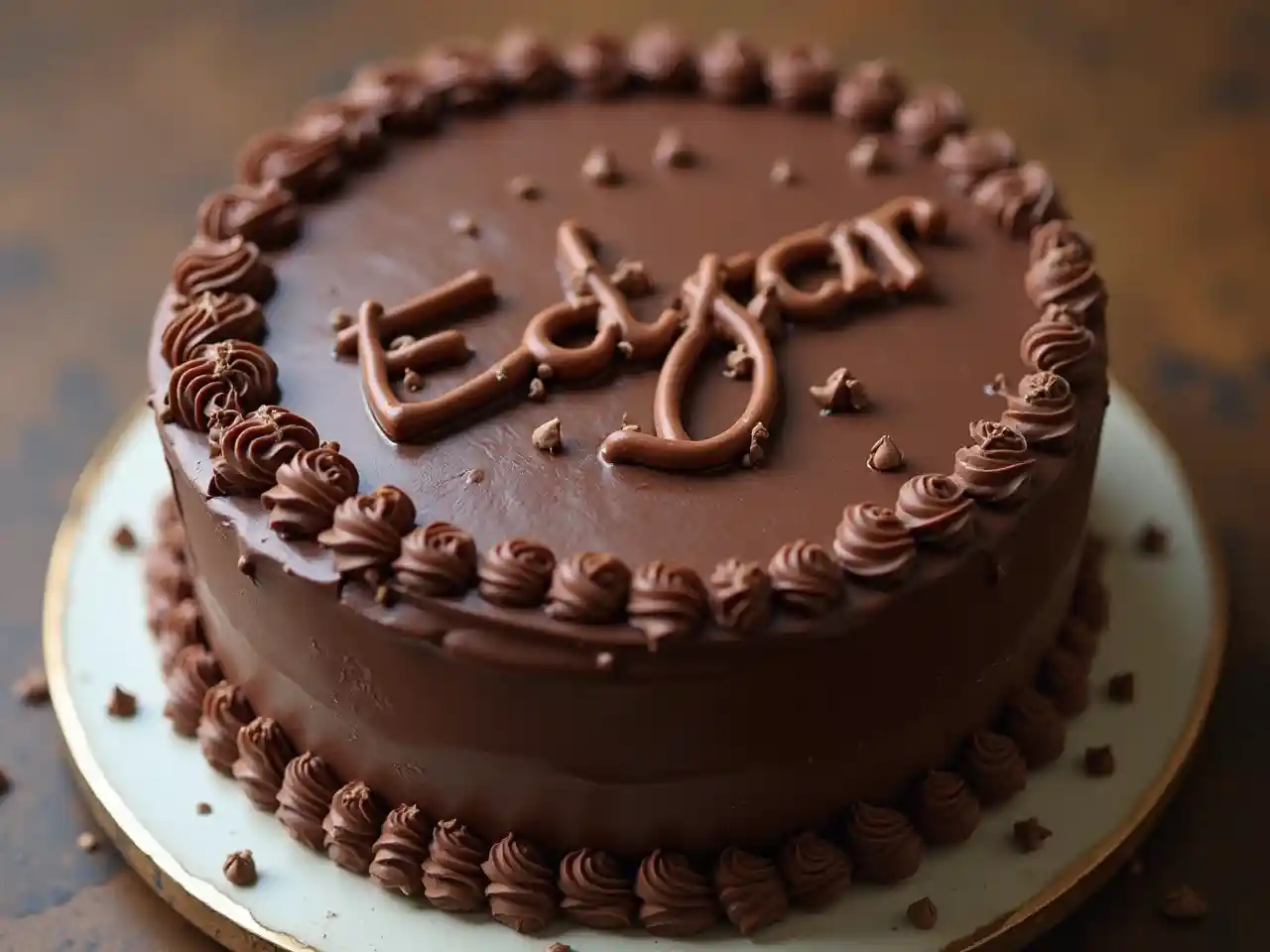 Delicious Chocolate Birthday Cake for Edgar