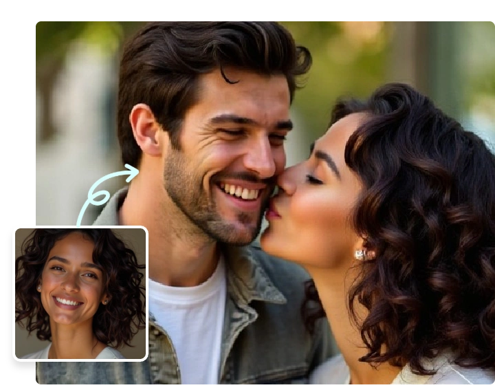 Free AI Kissing Generator: AI-Generated Kissing Couple Portraits from ...