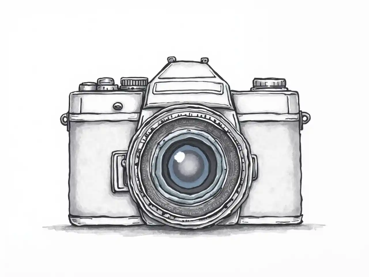A Simple Drawing of a Microlens Camera Design