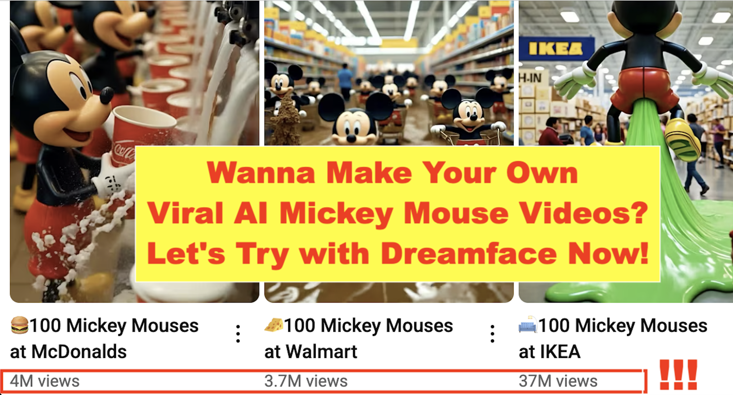How to Make Million-viewed AI Mickey Mouse Videos with Dreamface?