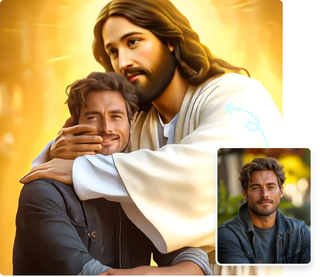Jesus Hug Effect | Create Heartwarming Jesus Hug Videos with AI