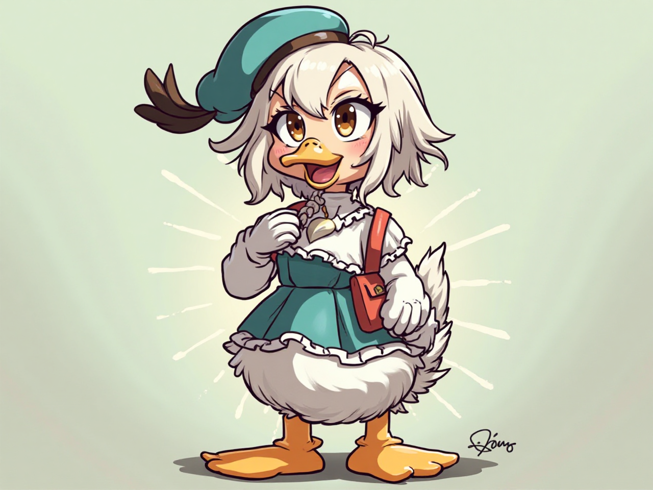 Anni the Duck Anime Character