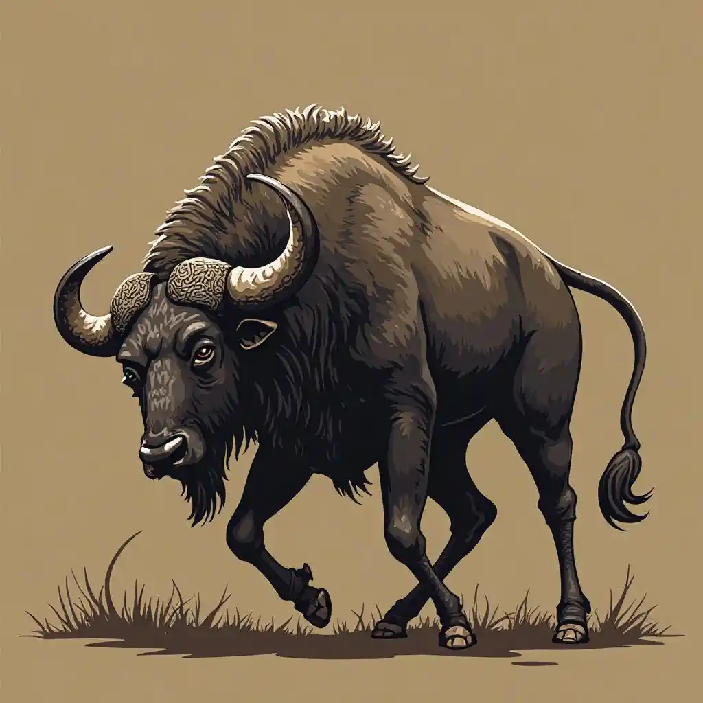 Charge Buffalo Side View Sign