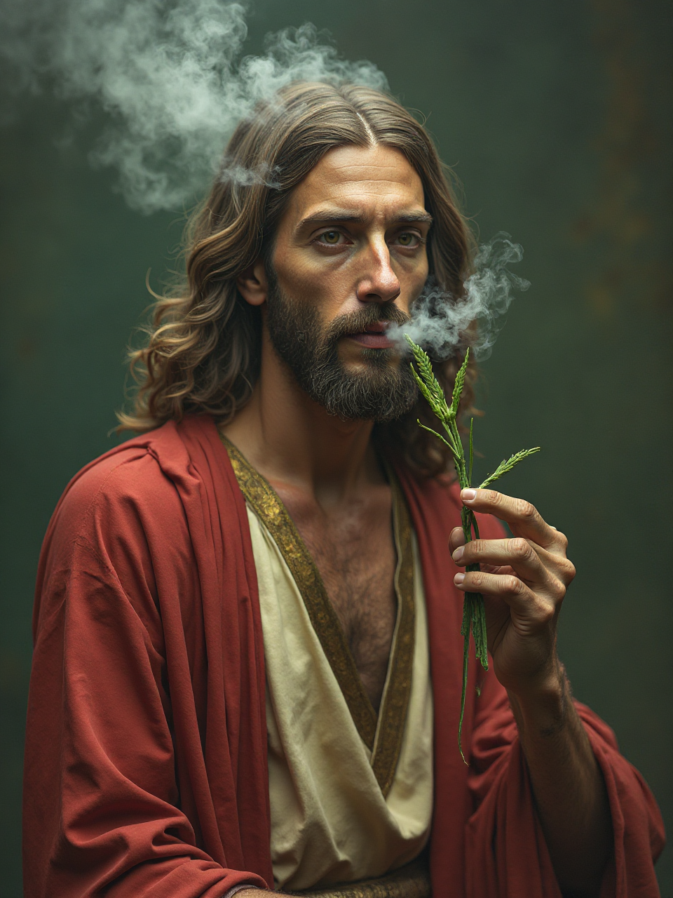 Jesus Smoking Weed Image