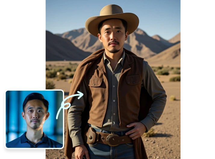 Cowboy Face Swap - Cowboy AI Generator From Photo Online Free