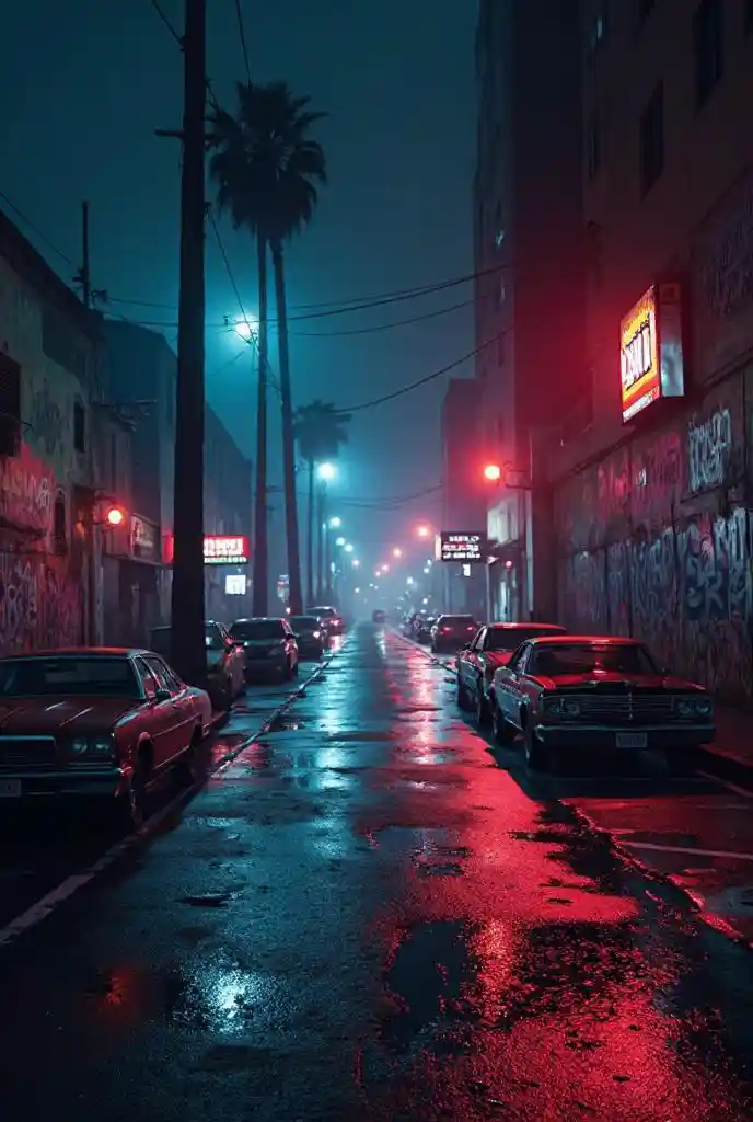 Dristy Urban Gang Battle i Los Santos om natten